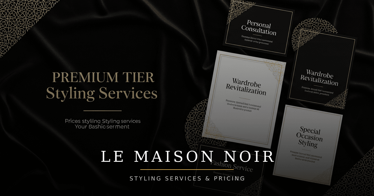 Styling Services & Pricing | LE MAISON NOIR